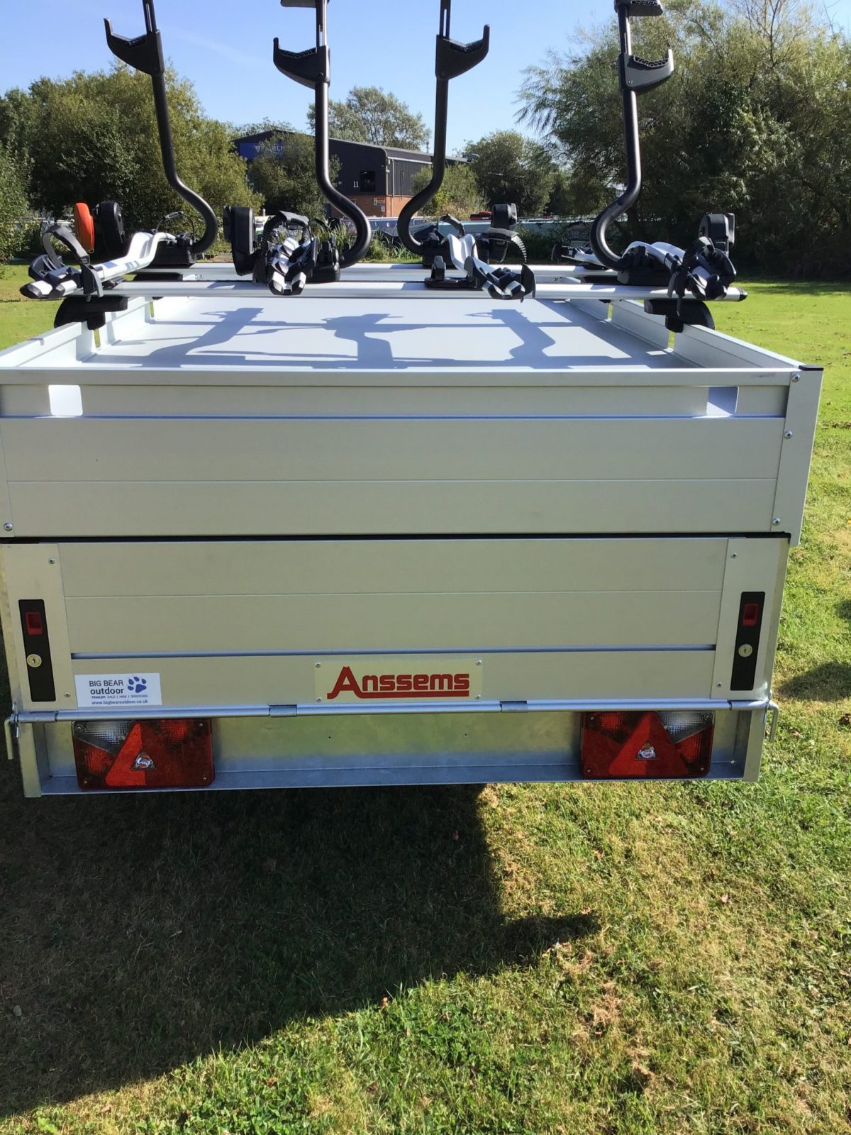 Anssems GT 750 251 HT Trailer, with spare, rack & 4 x Thule ProRide